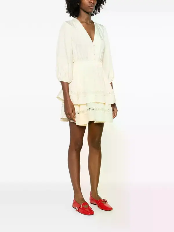 Maje Ruffled Tiered Mini Dress