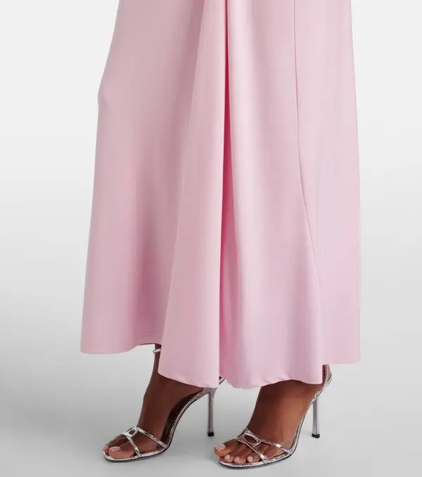Simkhai Acacia Ruched Jersey Maxi Dress - Pink