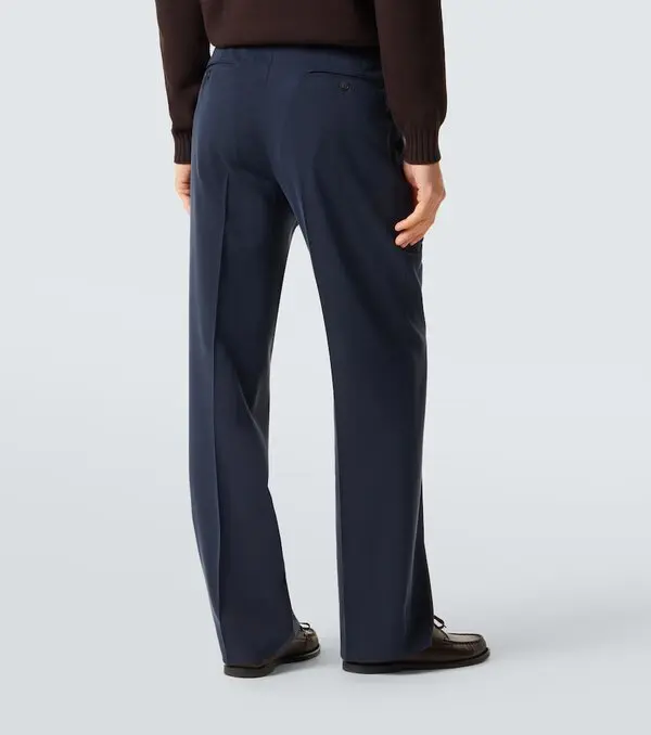 SAMAN AMEL Silk Wide-leg Trousers