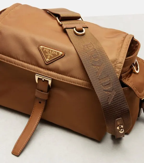 Prada Medium Re-nylon Shoulder Bag - Brown