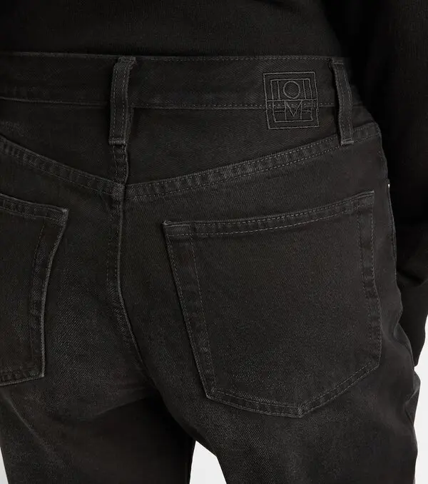 TOTEME Distressed Straight Jeans