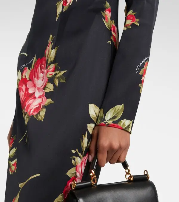 Dolce & Gabbana Floral Print Midi Dress - Multicoloured