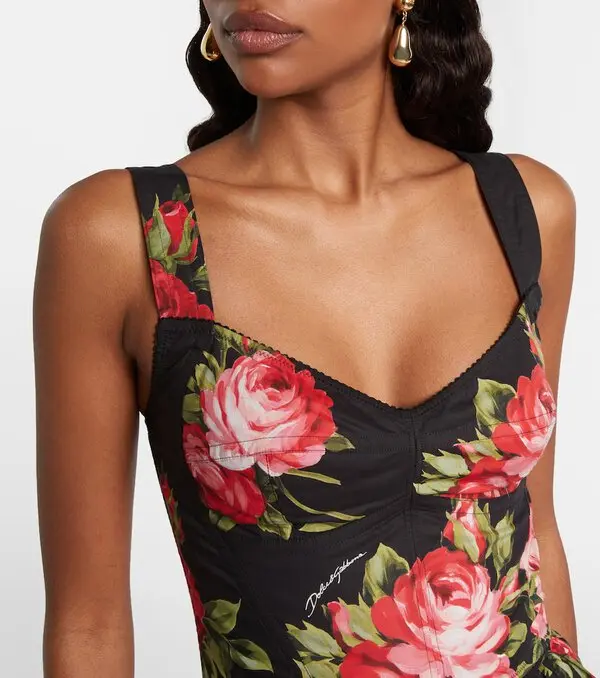 Dolce & Gabbana Floral Bustier Top