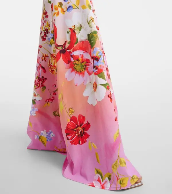 Roberto Cavalli Floral Halter Neck Jumpsuit