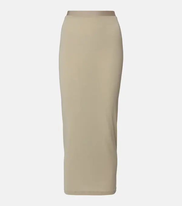 Wardrobe.NYC Sheer Pencil Skirt - Grey
