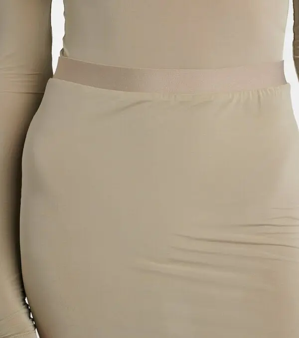 Wardrobe.NYC Sheer Pencil Skirt - Grey
