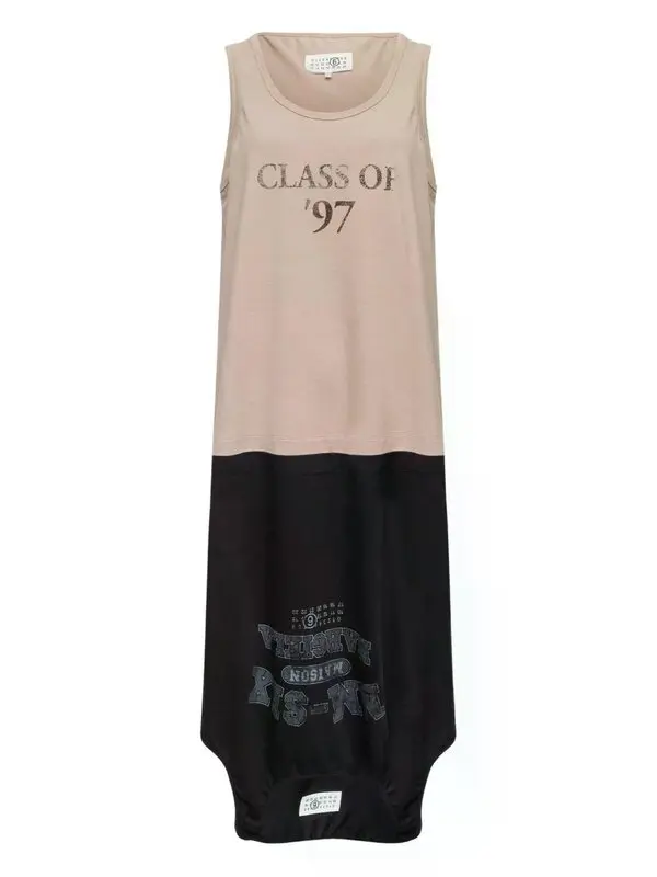 MAISON MARGIELA Cut-out Midi Dress - Neutrals