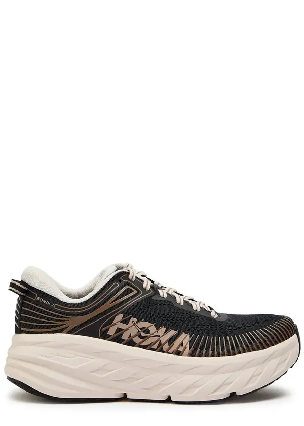 HOKA® Bondi 7 Mesh-knit Sneakers