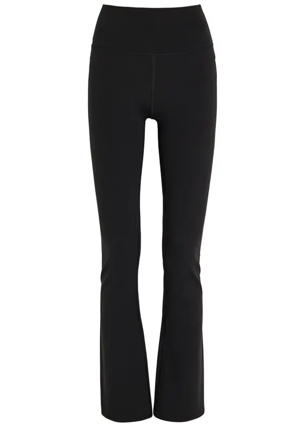 Vuori All The Feels Slim Flared-leg Stretch-jersey Leggings - Black