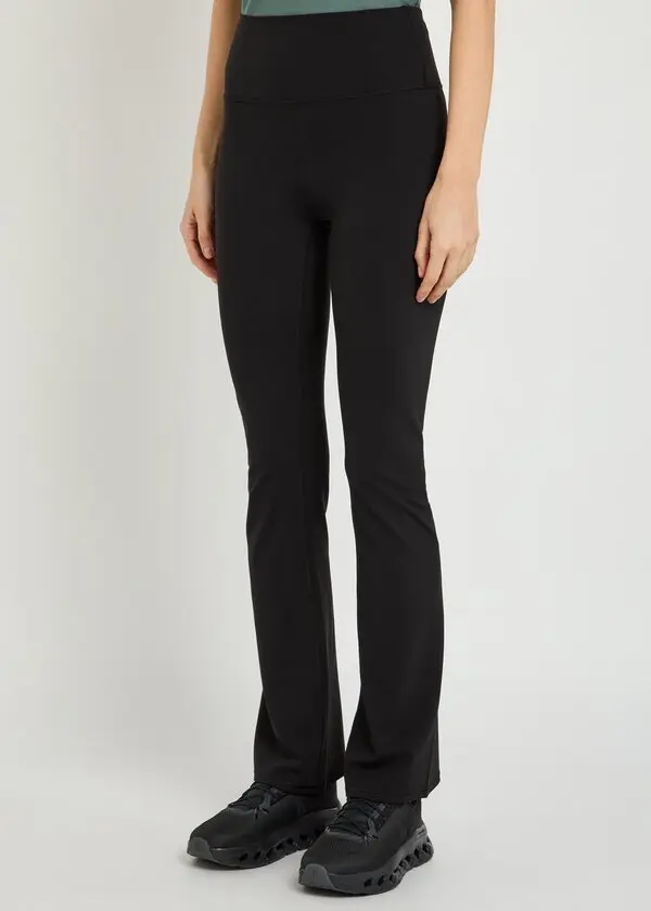 Vuori All The Feels Slim Flared-leg Stretch-jersey Leggings - Black