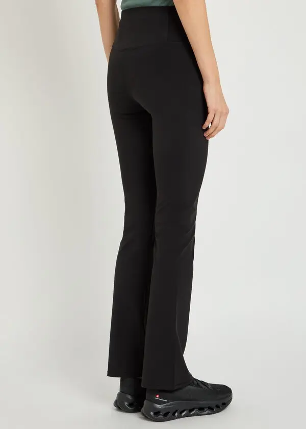 Vuori All The Feels Slim Flared-leg Stretch-jersey Leggings - Black