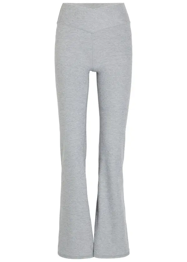 Vuori Elevation Rhythm Flare Stretch-jersey Legging - Grey