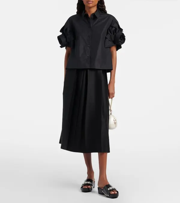 Simone Rocha Embellished Leather Clogs