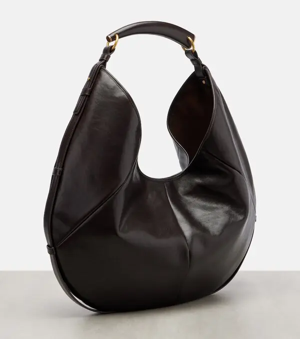 Saint Laurent Mombasa Large Leather Shoulder Bag