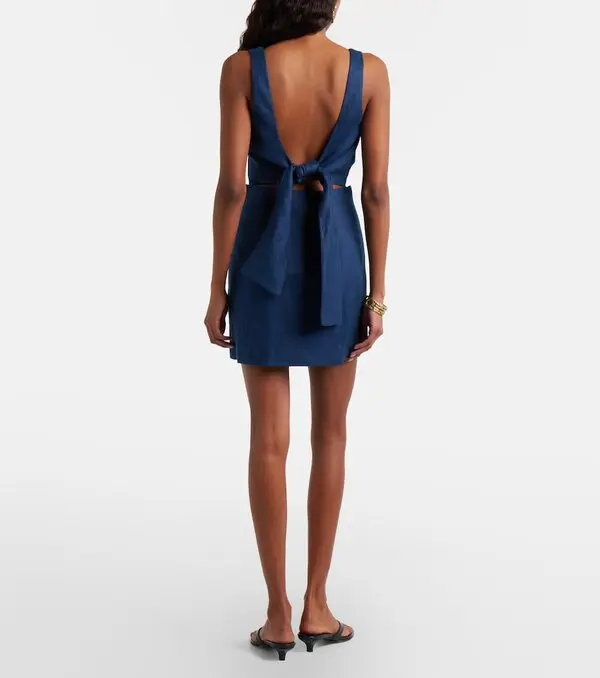 SIR. Linen Minidress