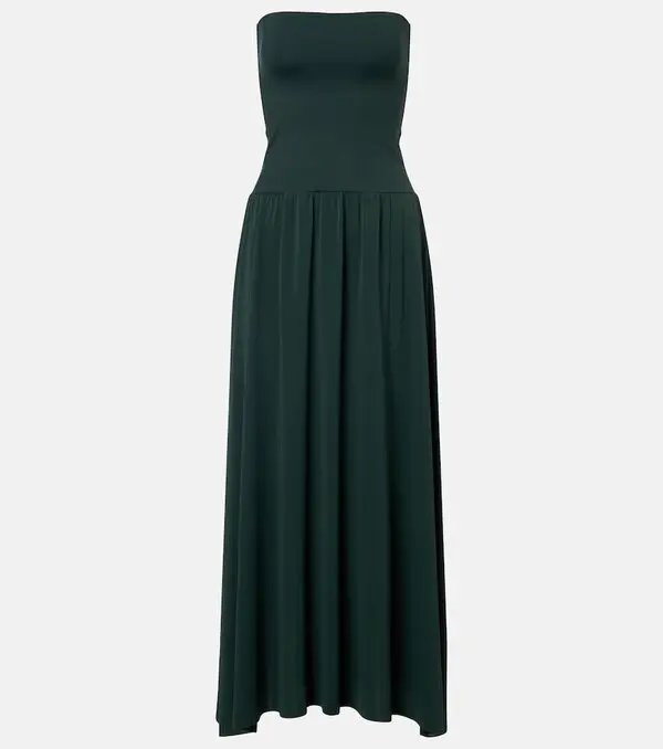 ERES Oda Jersey Crepe Maxi Dress - Green