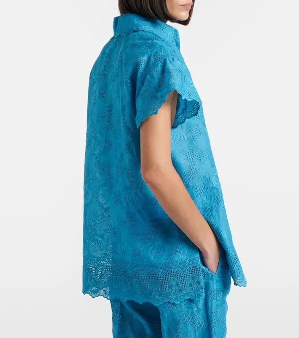Valentino Garavani Embroidered Cotton Shirt