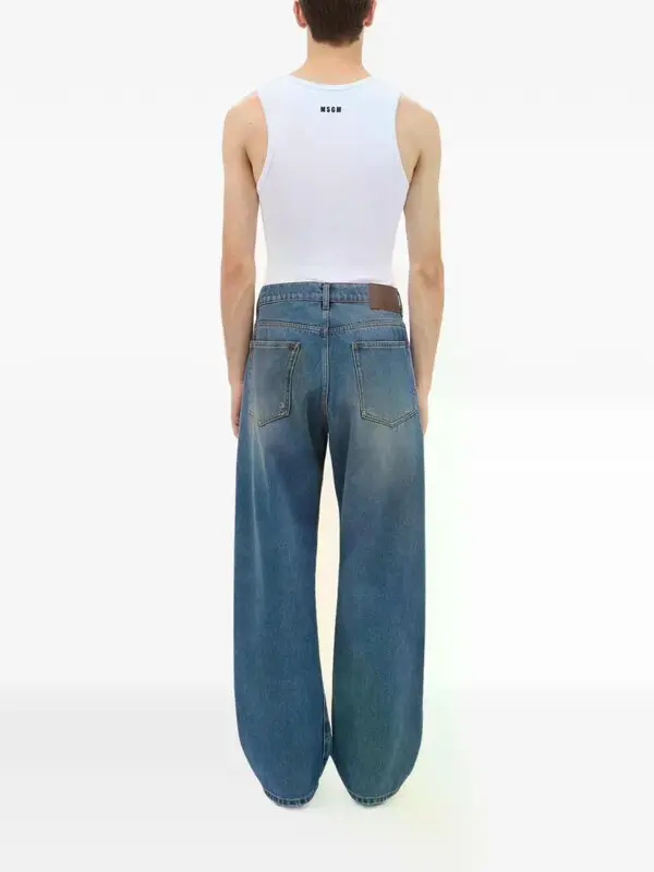 MSGM Distressed Denim Jeans