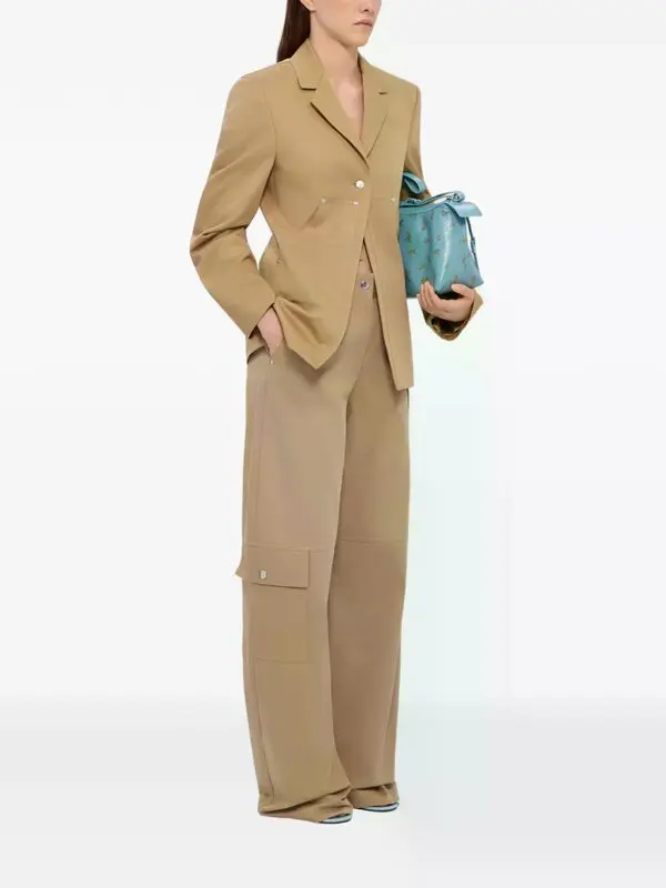 MSGM Beige Pocket Detail Trousers