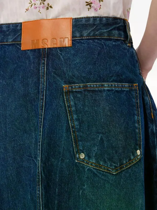 MSGM A-line Midi Skirt