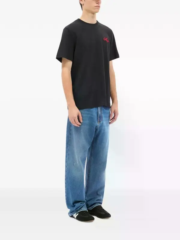 MSGM Detail-embroidery T-shirt