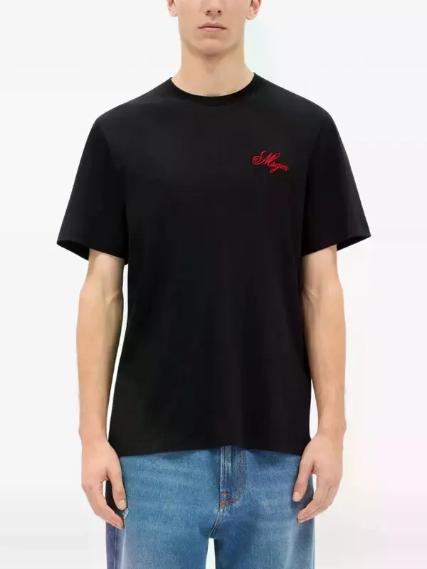 MSGM Detail-embroidery T-shirt