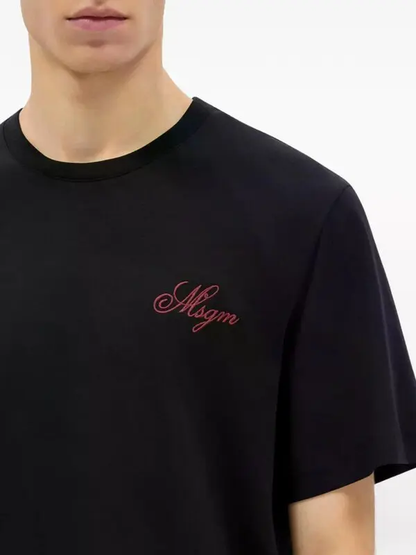 MSGM Detail-embroidery T-shirt