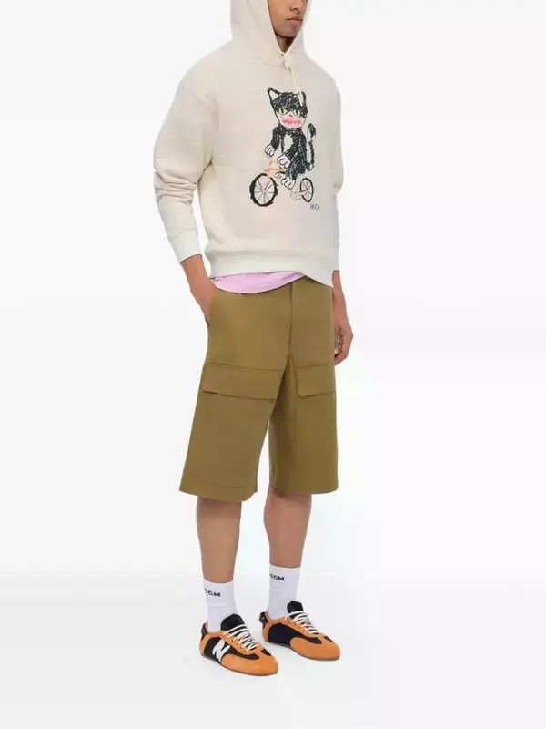 MSGM Graphic Print Drawstring Hoodie