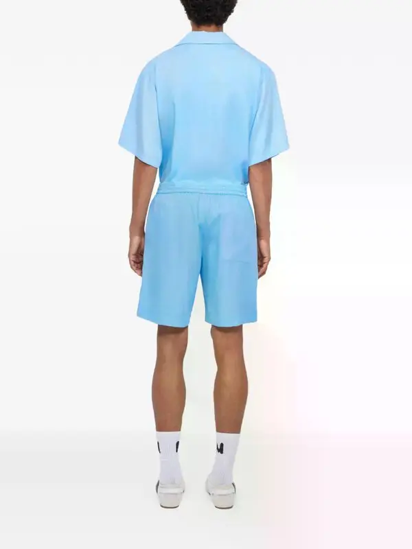 MSGM Elasticated Waistband Shorts With Logo Detail