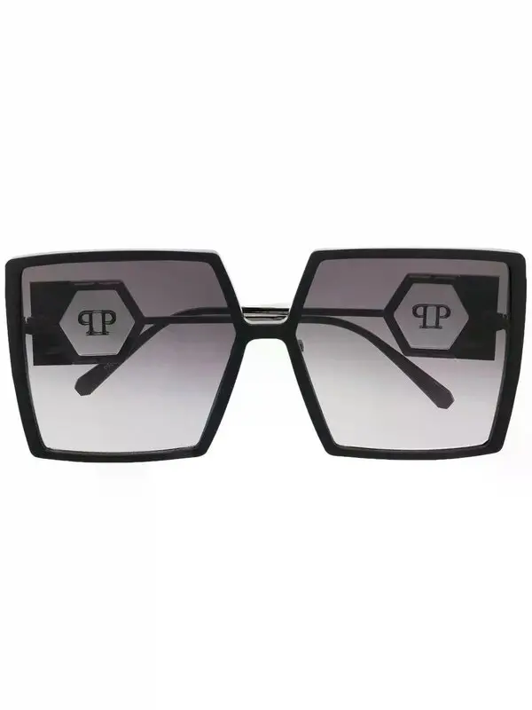 Philipp Plein Square Frame Sunglasses - Black