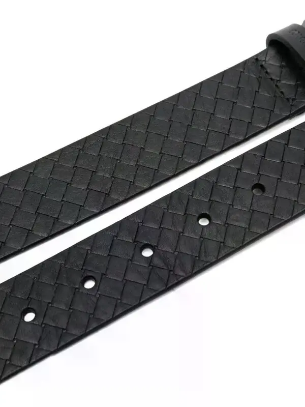 Karl Lagerfeld Woven Leather Belt