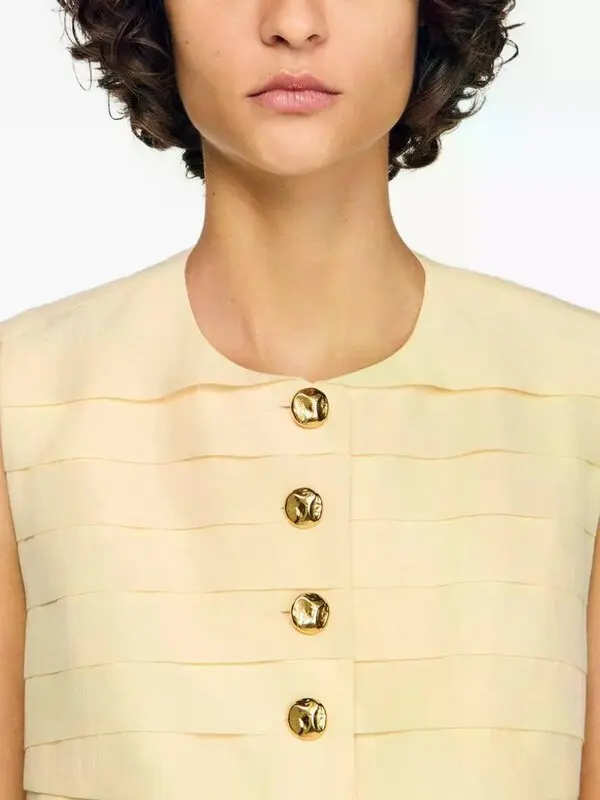 Sandro Kinsley Button Waistcoat - Neutrals