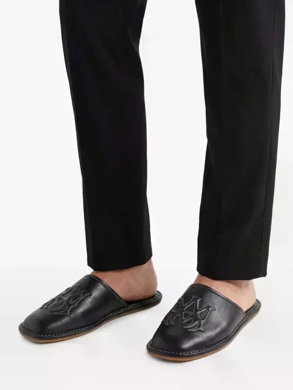 Amiri Leather Slippers