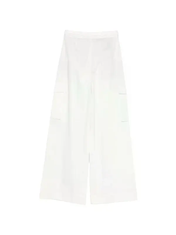 Agnona Wide Leg Cargo Trousers