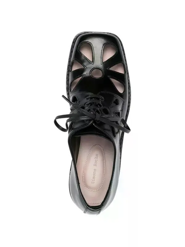 Simone Rocha Leather Daisy Derby Shoes
