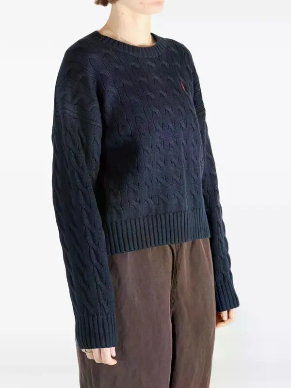 Polo Ralph Lauren Navy Cable Knit Sweater