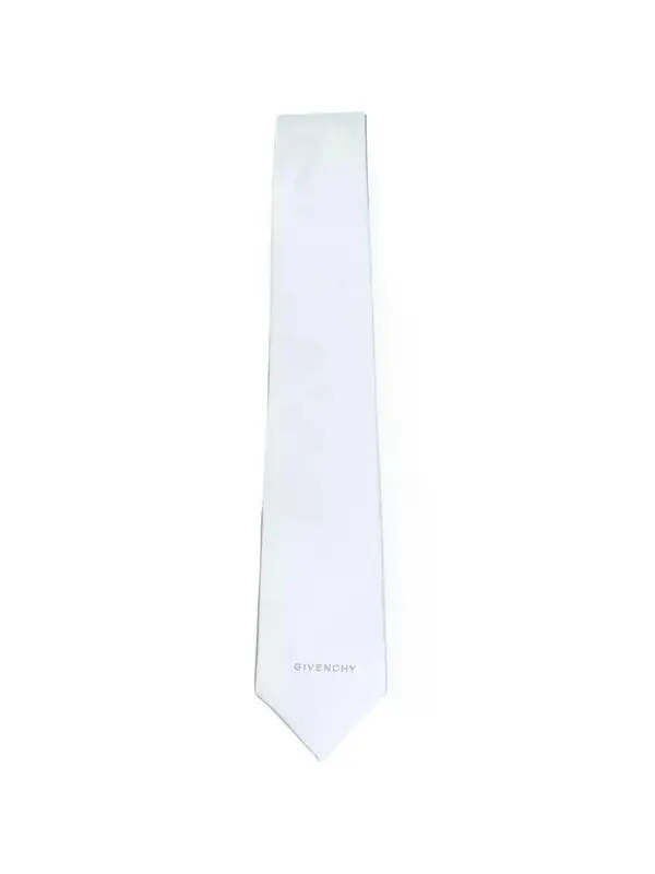 Givenchy Logo Detail Neck Tie - Blue