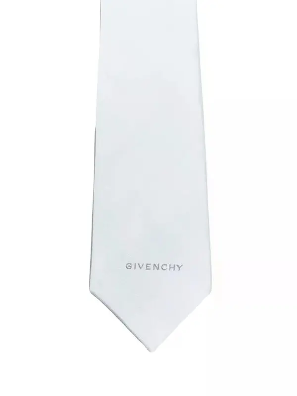 Givenchy Logo Detail Neck Tie - Blue
