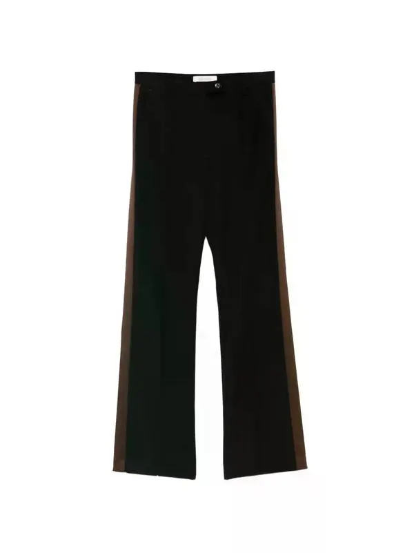 WALES BONNER Logo-embroidered Stripe Trousers