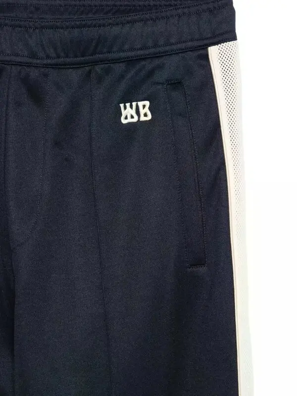 WALES BONNER Logo-embroidered Striped Track Pants