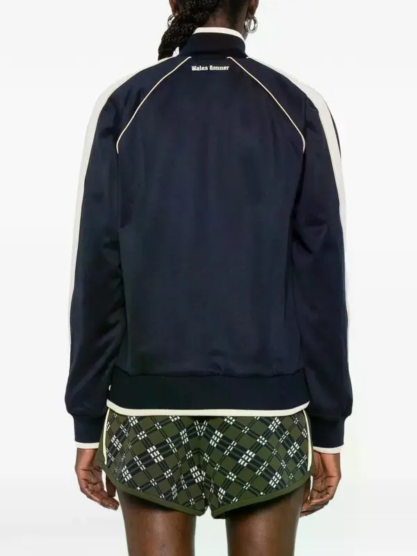 WALES BONNER Motion Full-zip Sweatshirt - Blue