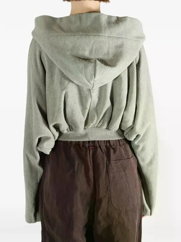Rick Owens Boxy Drawstring Hem Hoodie