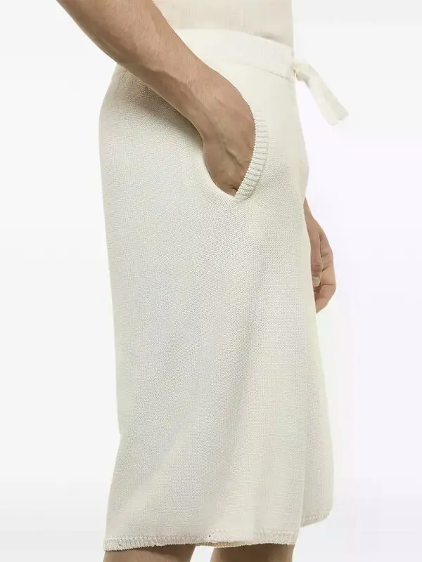 LANEUS Knitted Drawstring Shorts