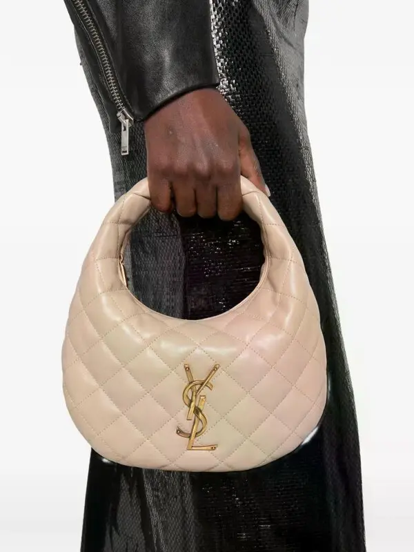 Saint Laurent Quilted Logo Tote Bag