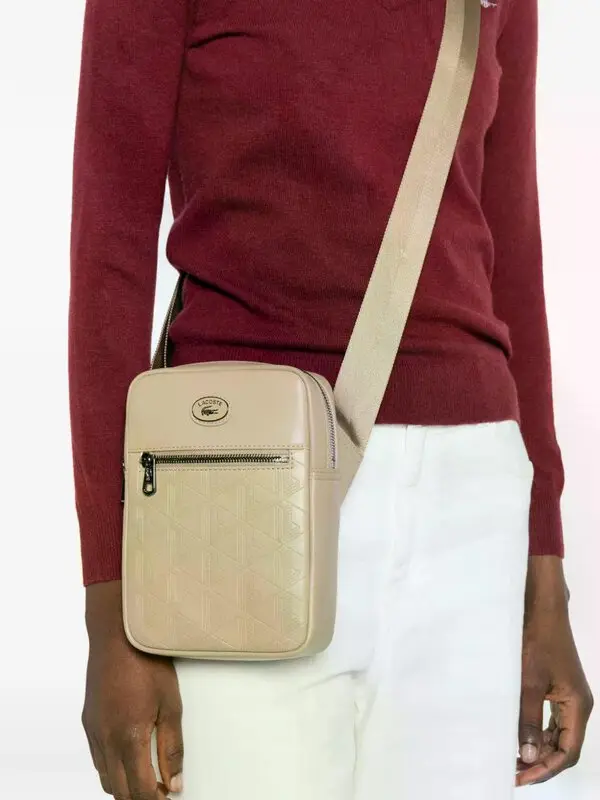 Lacoste Embossed Logo Cross Body Bag