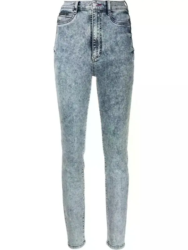 Philipp Plein Super High-waist Skinny Jeans - Blue