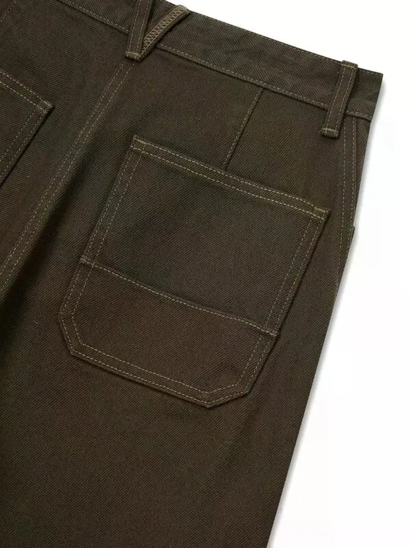 STUDIO TOMBOY Curved-leg Jeans With Back Patch Pockets
