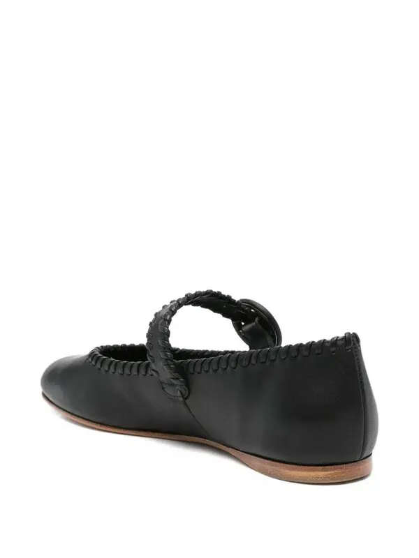 PALOMA BARCELO Trim-detail Ballet Flats - Black