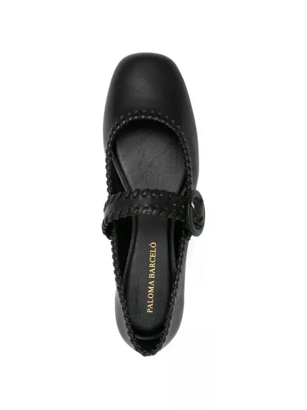 PALOMA BARCELO Trim-detail Ballet Flats - Black