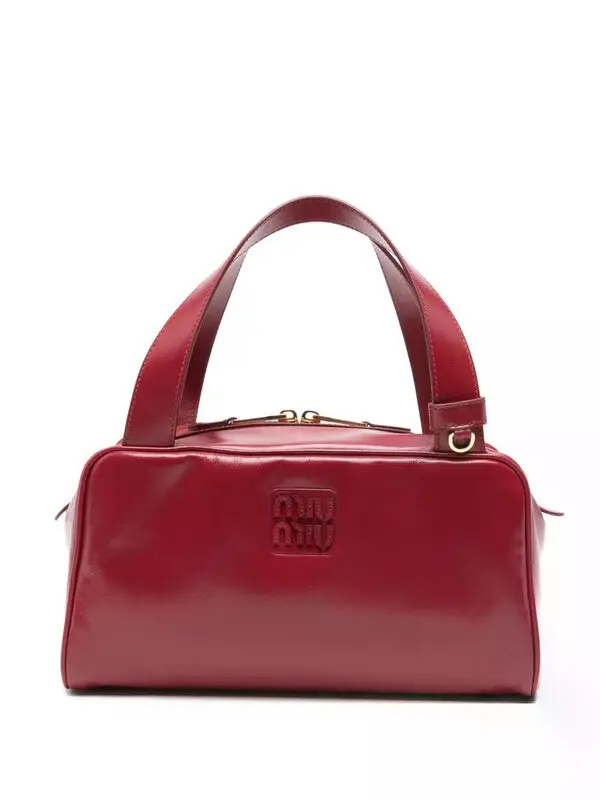 Miu Miu Embossed Softy Shoulder Bag - Red